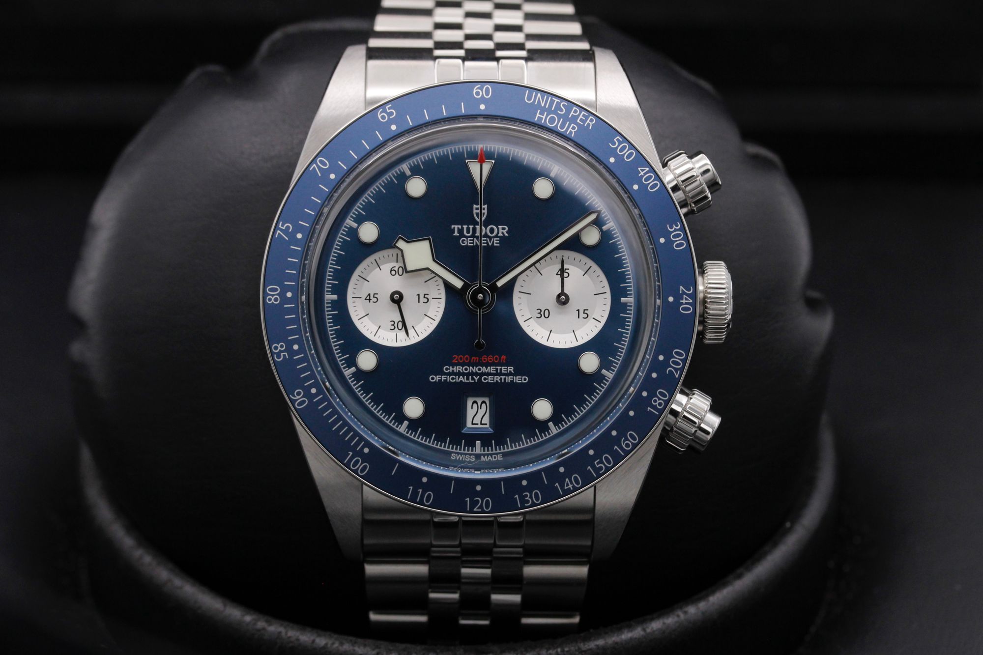 FSOT: Tudor Black Bay Chronograph - 79360 - Blue - Stainless Steel ...